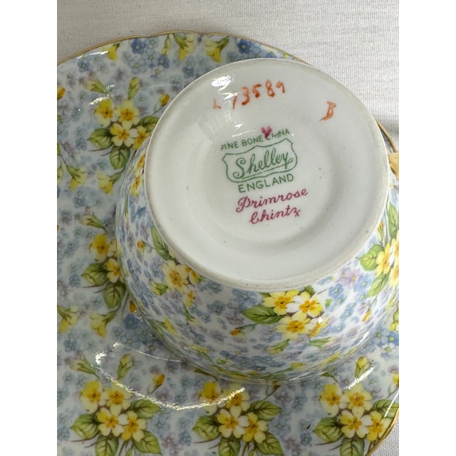 Yellow Primrose Chintz Tea Cup by Shelley 1950s Pastel Cup and Saucer ...