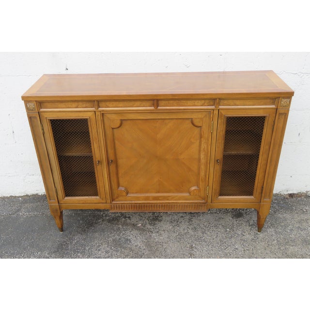 Mid Century Modern Narrow Sideboard Buffet Tv Media Entry Console Table ...