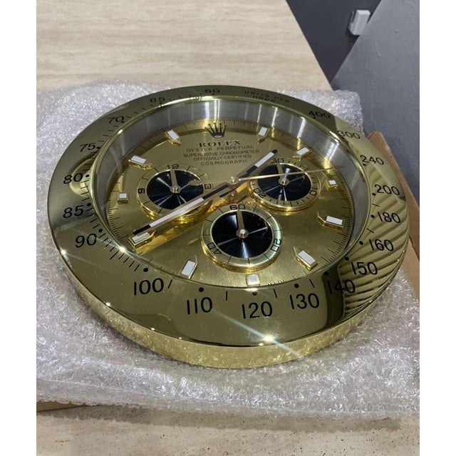 Vintage Daytona Wall Clock from Rolex, 2010s | Chairish