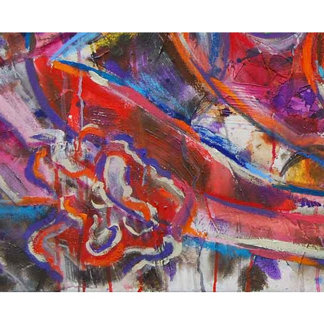 Mixed Media Abstract Painting 'Fin Du Monde' by Texas Artist Jason ...