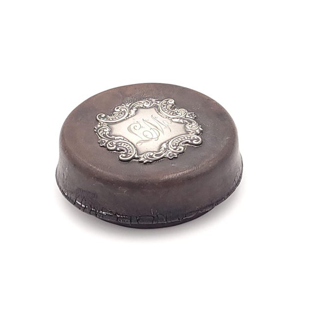 Leather and Silver Snuff Box, Circa 1890 | Chairish