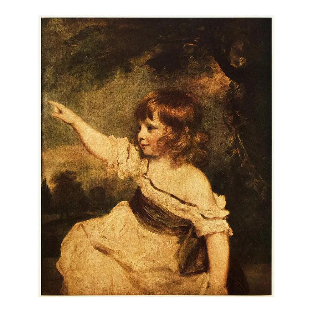 1956 After Joshua Reynolds "Master Hare", Vintage Full-Color Print ...