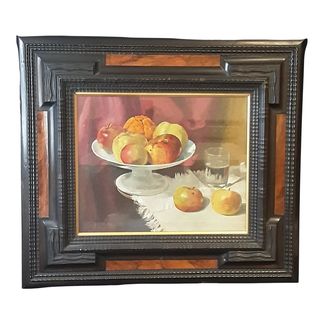 Vintage Framed Still Life Painting in Handcarved Frame | Chairish