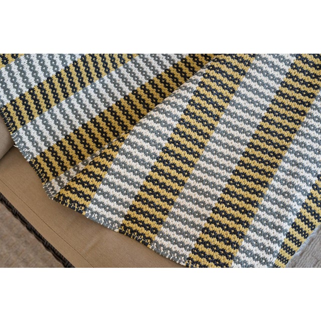 Handwoven Reversible Vintage Swedish Plastic Rug by Scandinavian Made ...