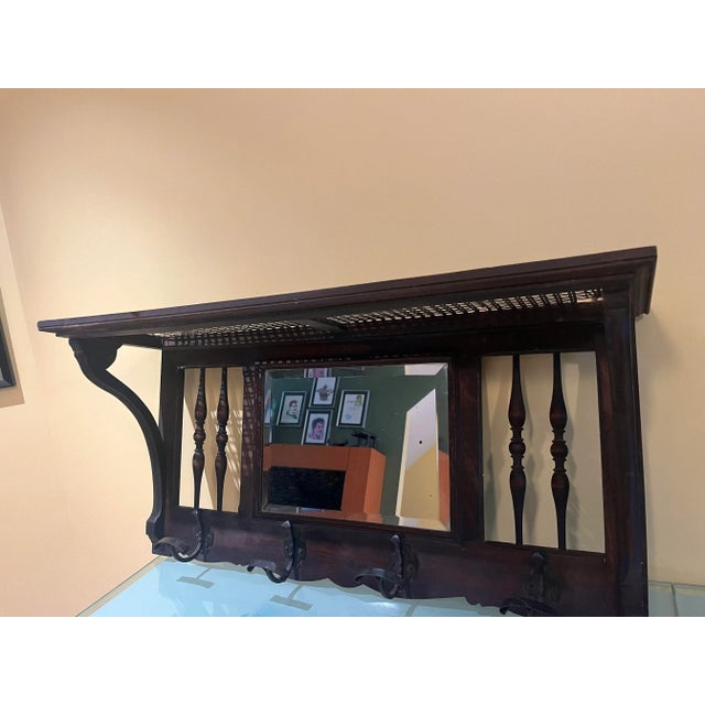 Vintage Wooden Coat Rack | Chairish