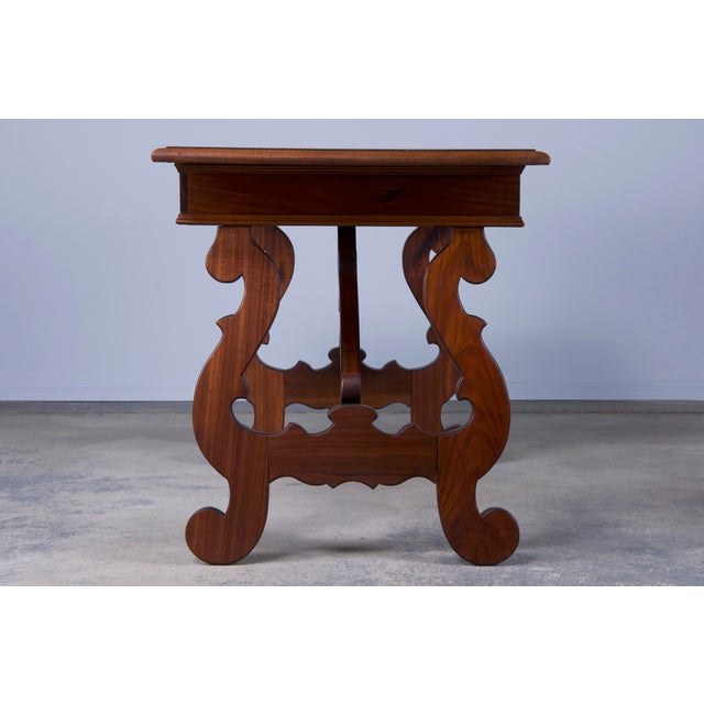 Spanish Baroque Style Walnut Writing Desk | Chairish