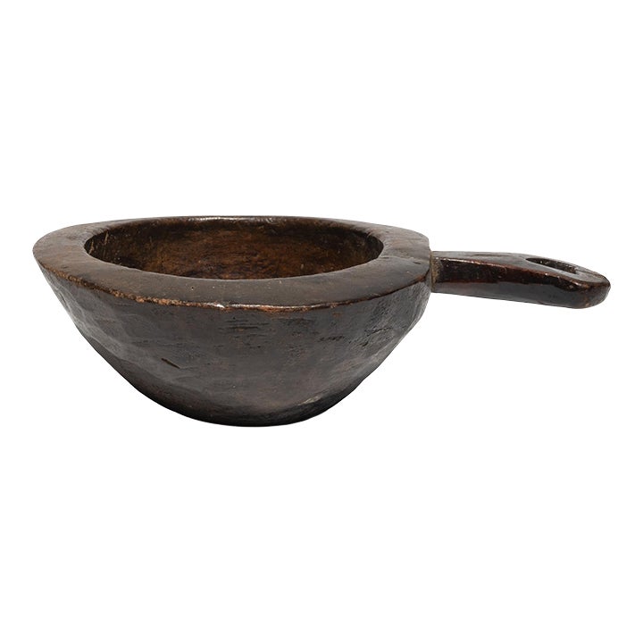Chestnut Bowl With Handle English, Circa 1830 | Chairish