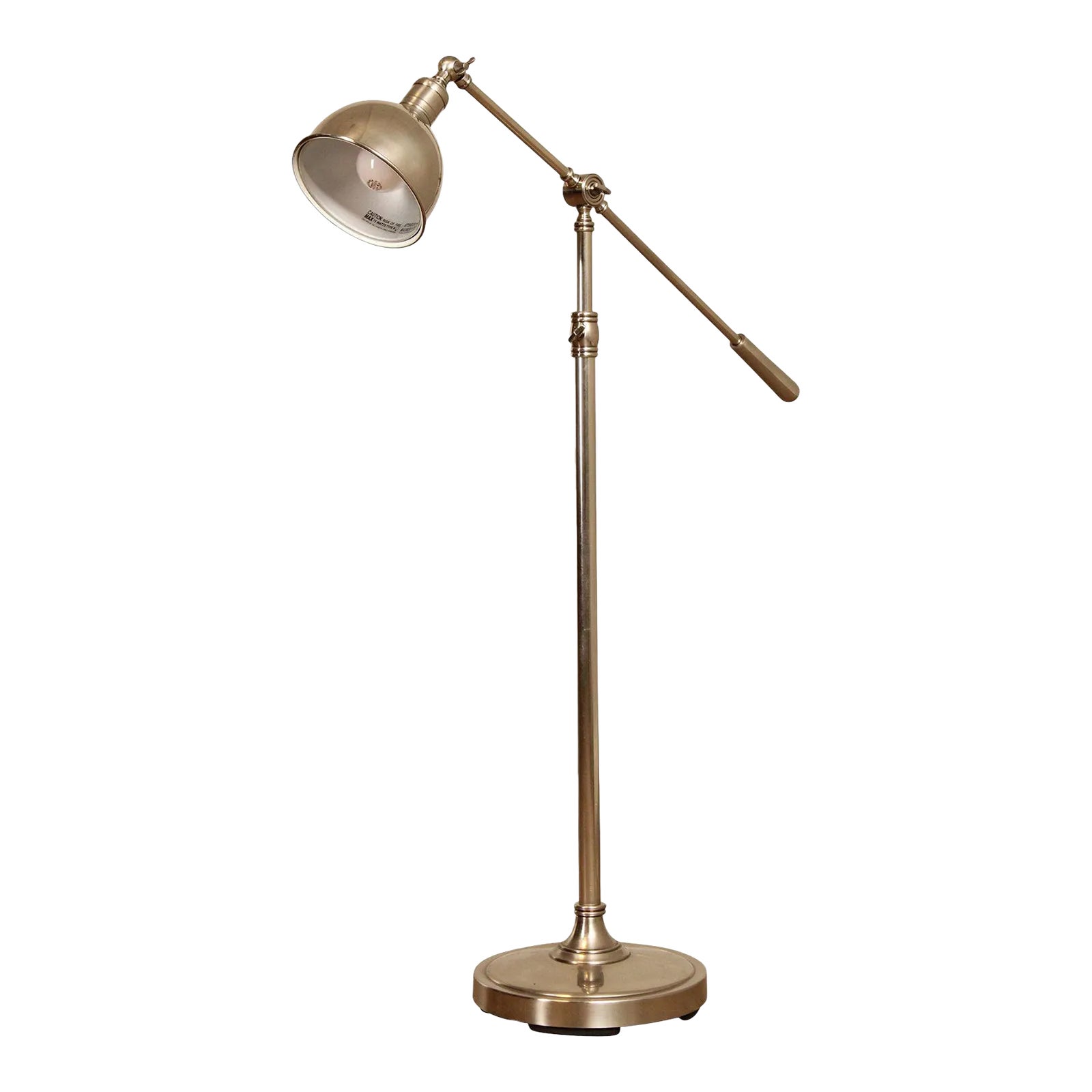 Industrial Style Metal Adjustable Task Floor Lamp | Chairish