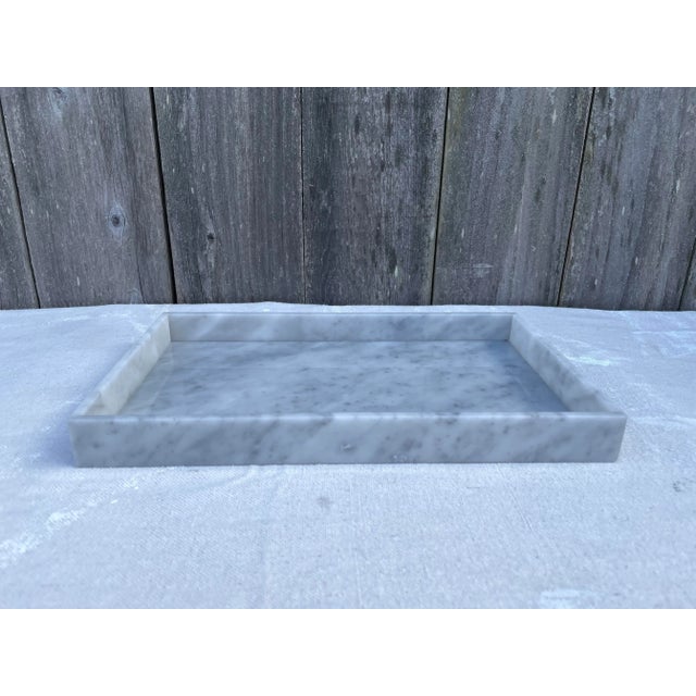 Solid Marble Modern Tray | Chairish