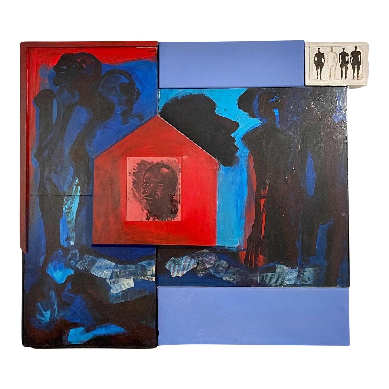 John M Mitchell, Large Painting Photo Collage Martin Luther King ...