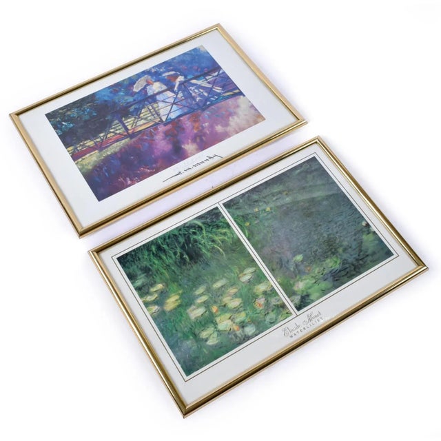 Claude Monet Water Lilies and Charles Mundy Framed Impressionist Prints ...