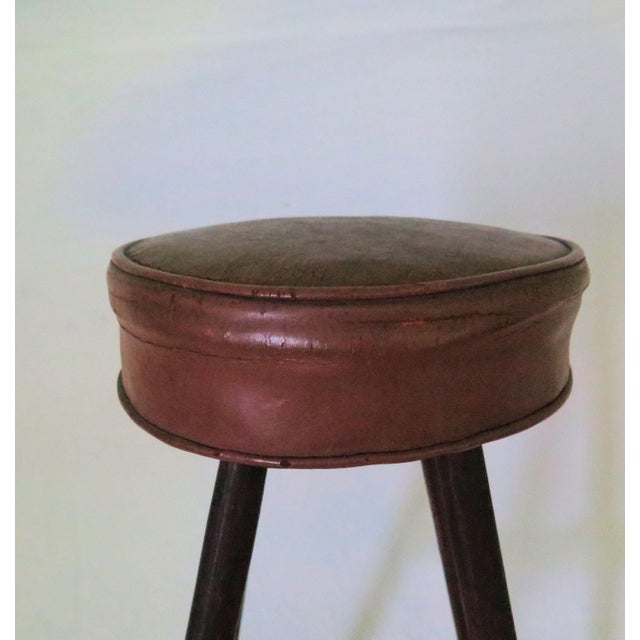 Vintage Brown Cobbler's Stool | Chairish