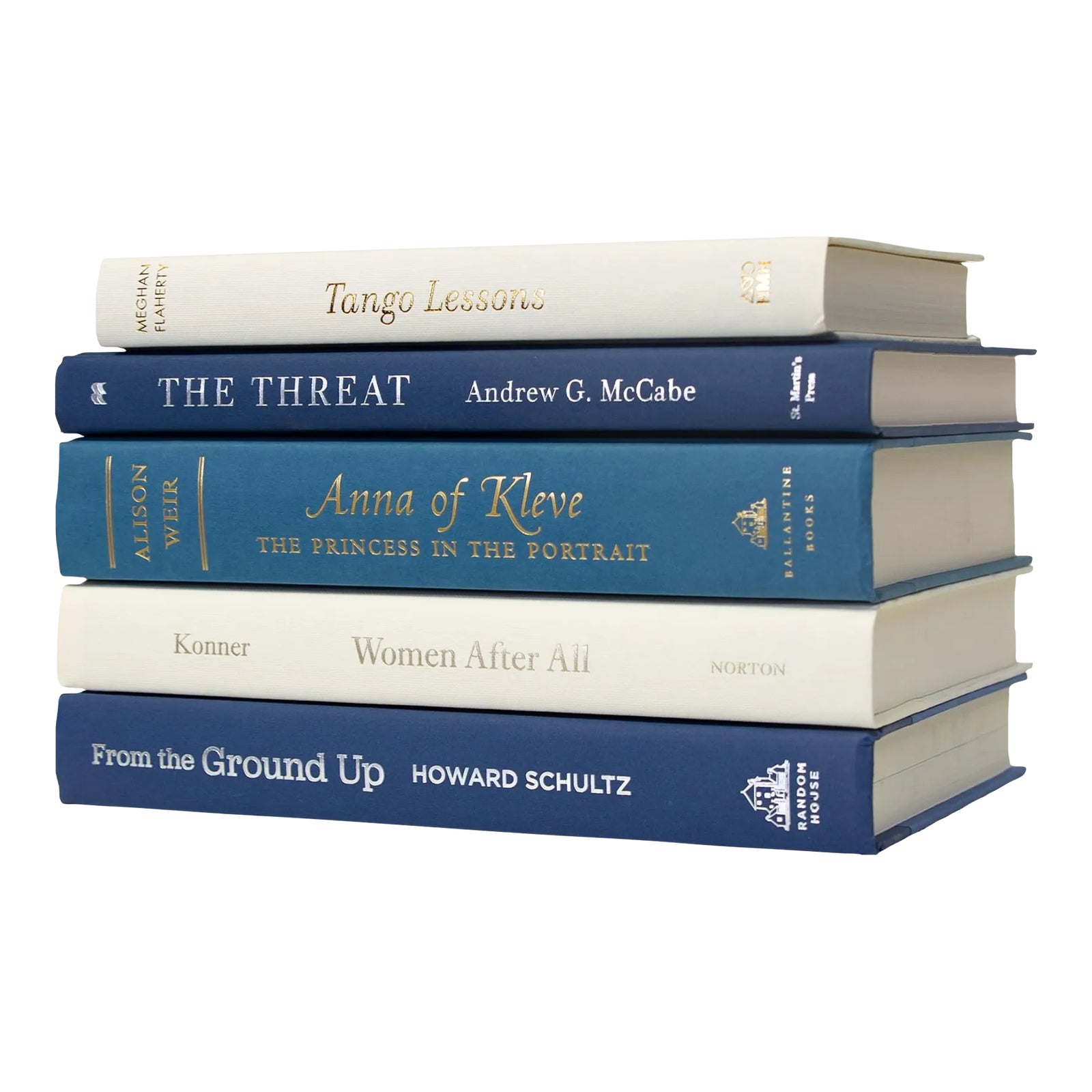 Modern Coastal Shores Book Stack, S/5 | Chairish