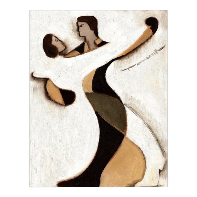 Tommervik Abstract Dancers Art Print, Dancing Couple, Archival Matte ...