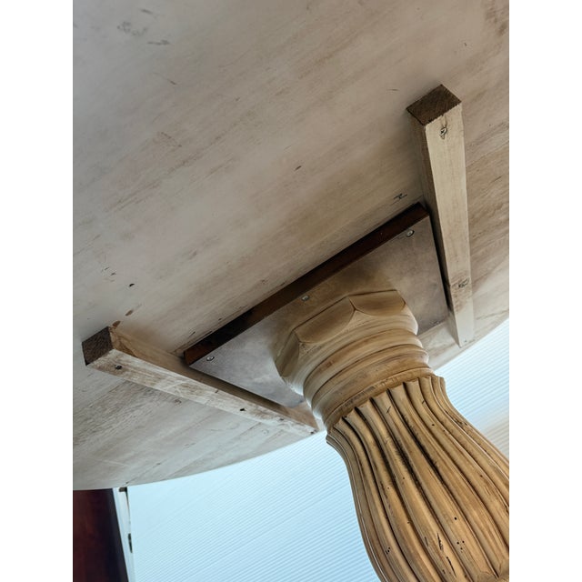 Sunrise Home French Provincial Pedestal Breakfast Table | Chairish