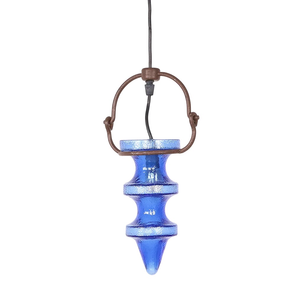 Stalactite Blue Glass Pendant Lamp by Nanny Still for Raak, 1960s ...