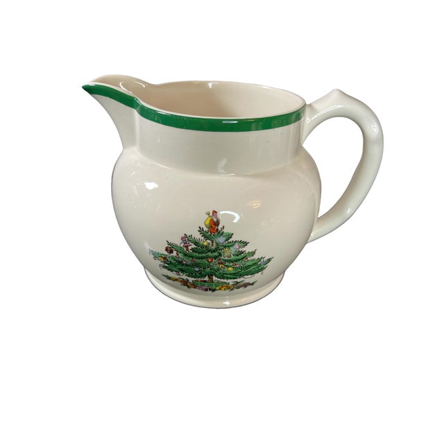 1980s Spode Christmas Tree S3324 U England Milk Water Sauce Jug Pitcher ...
