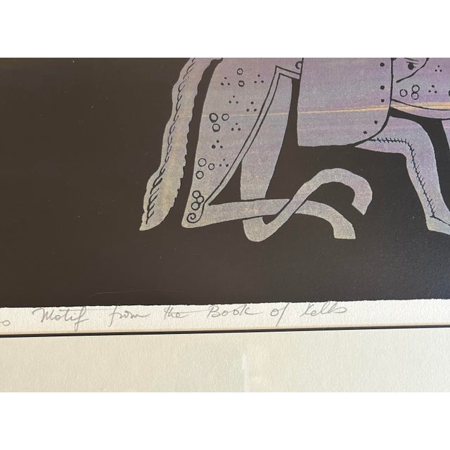 Original Serigraph of a Man & Horse ‘Motif From the Book of Kelts’ by Steven Doyle | Chairish