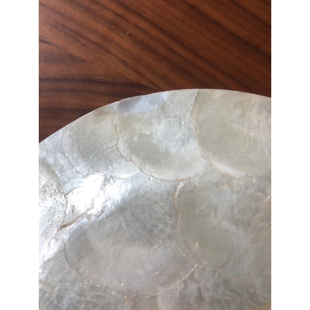 Vintage 1960s Mid-Century Modern Vintage Coastal Capiz Shell Tray ...