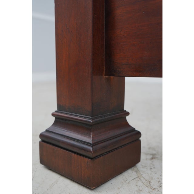 Henredon Queen Size Mahogany Empire Poster Bed | Chairish