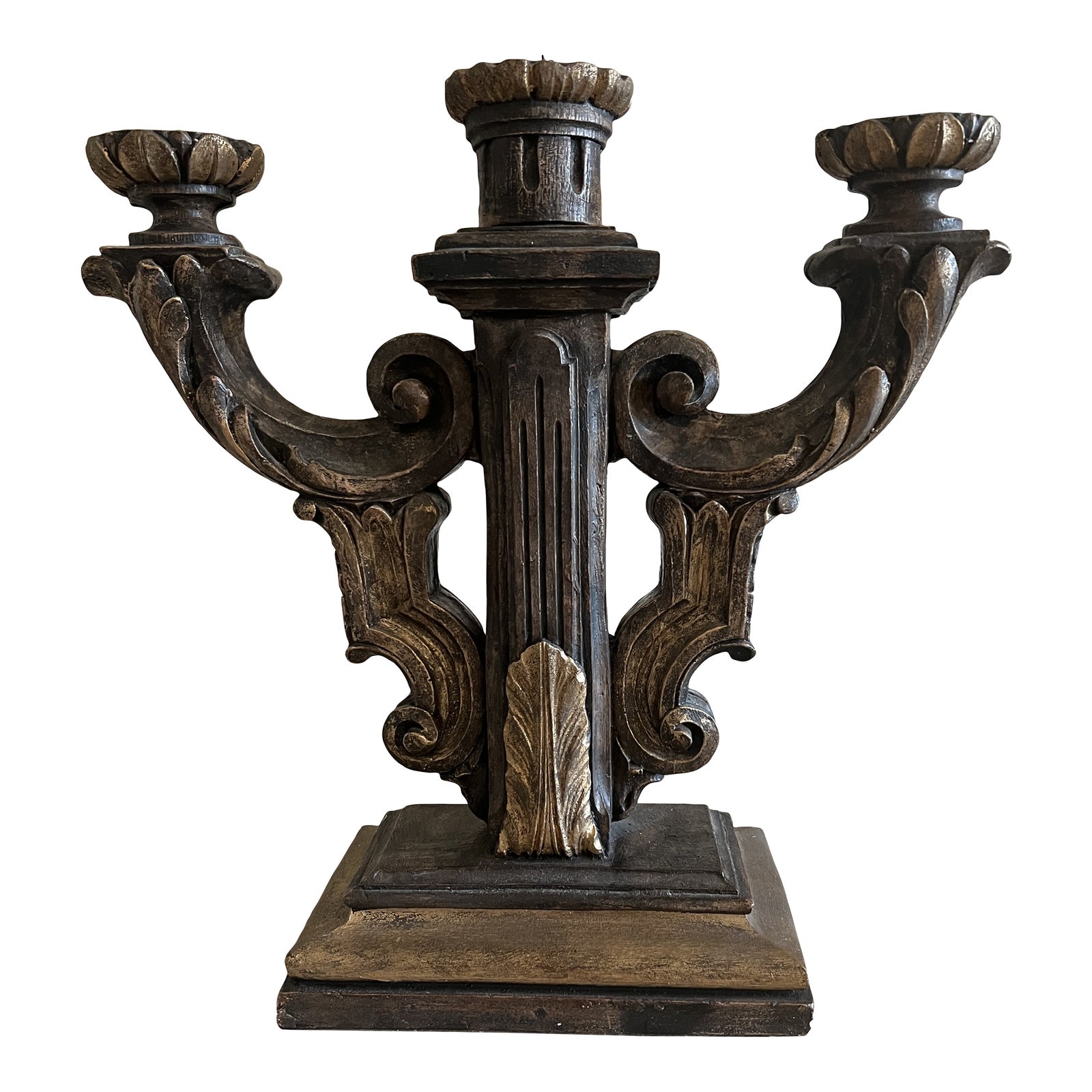Late 20th Century Italian Renaissance Style Candleabra | Chairish