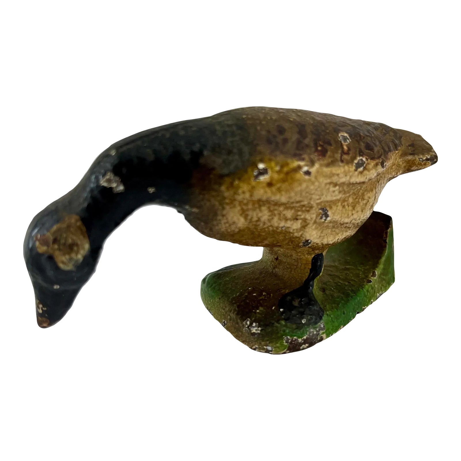 Mid 20th Century Vintage Cast Iron Goose Bottle Opener | Chairish