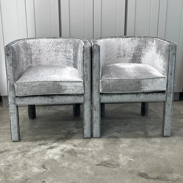 1960s French Tub Chairs by Hubert Nicolas - a Pair | Chairish