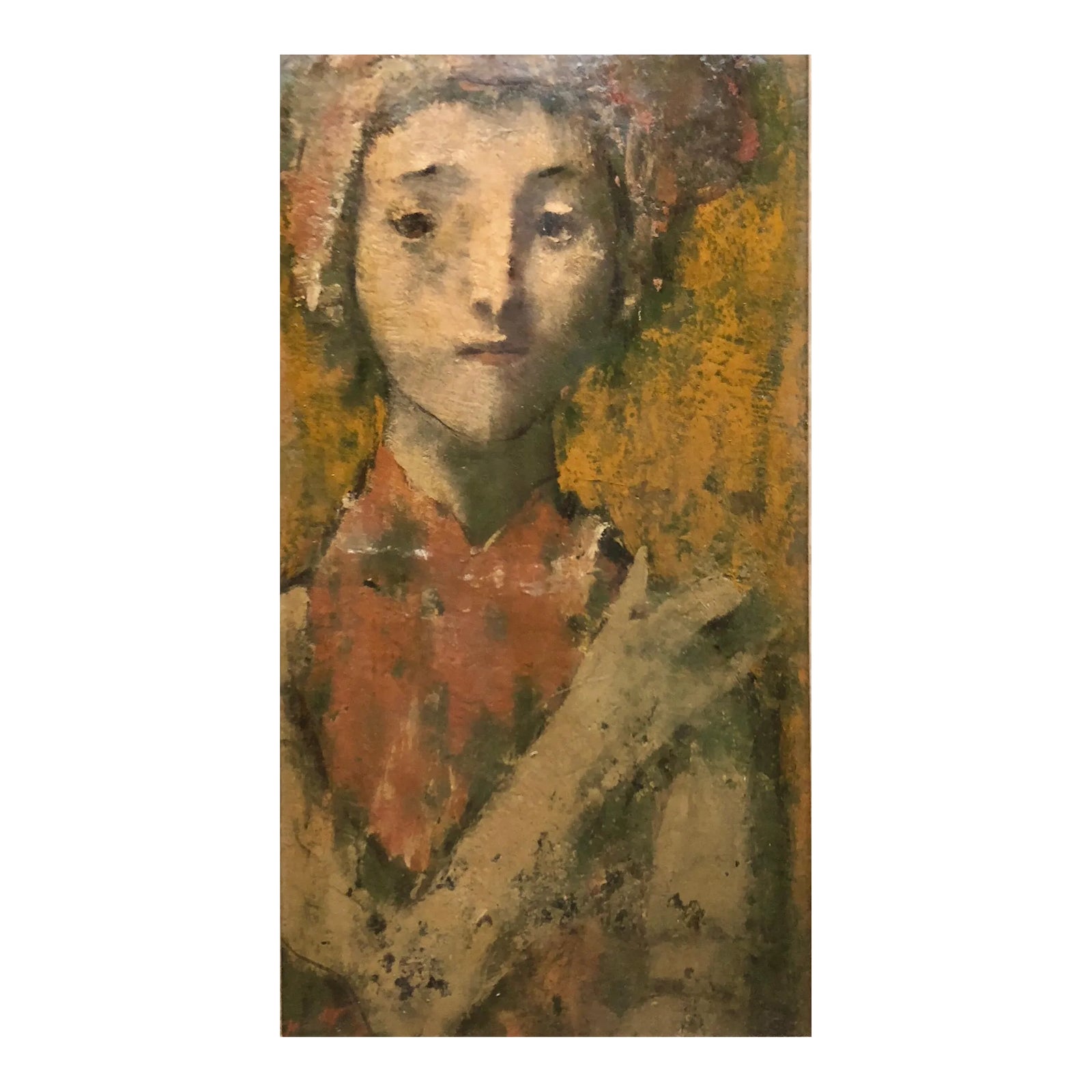 David Aronson, Modernist Encaustic Painting Portrait Boston ...