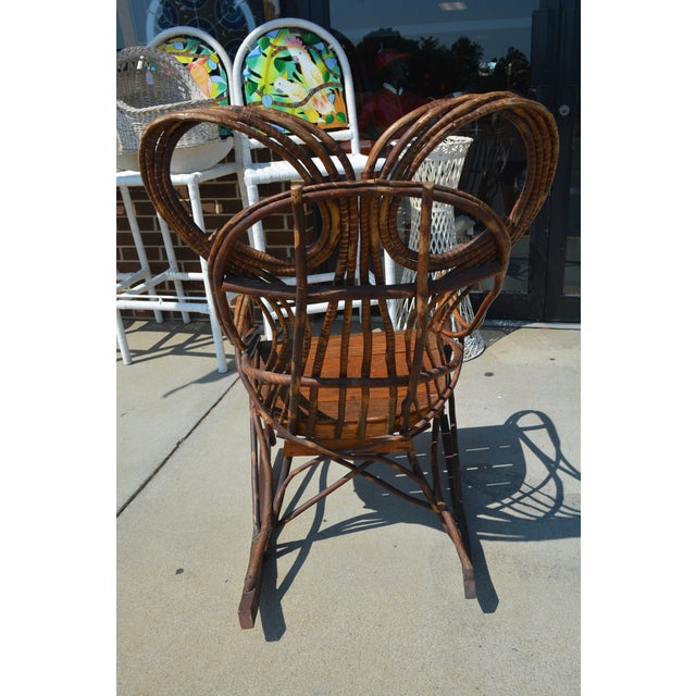 American Adirondack Twig Willow Rocking Chair Rustic Natural - Plank ...