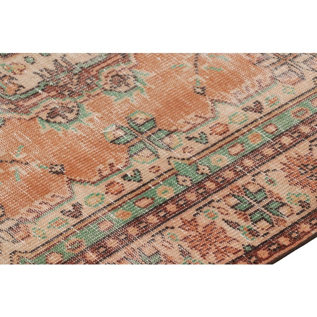 Vintage Turkish Rug in Polychromatic Patterns and Medallion, From Rug ...