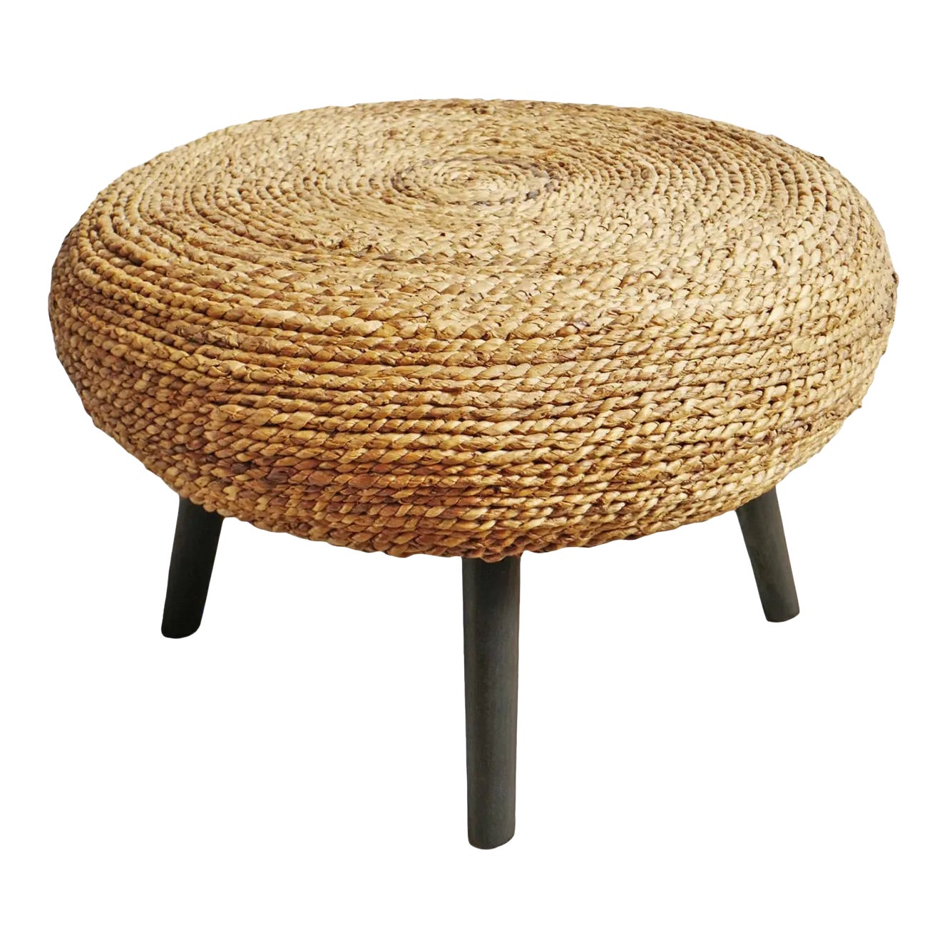 Banana Leaf Donut Ottoman | Chairish