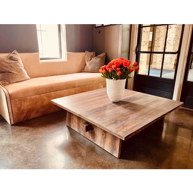 Modern Contemporary Oak Table | Chairish