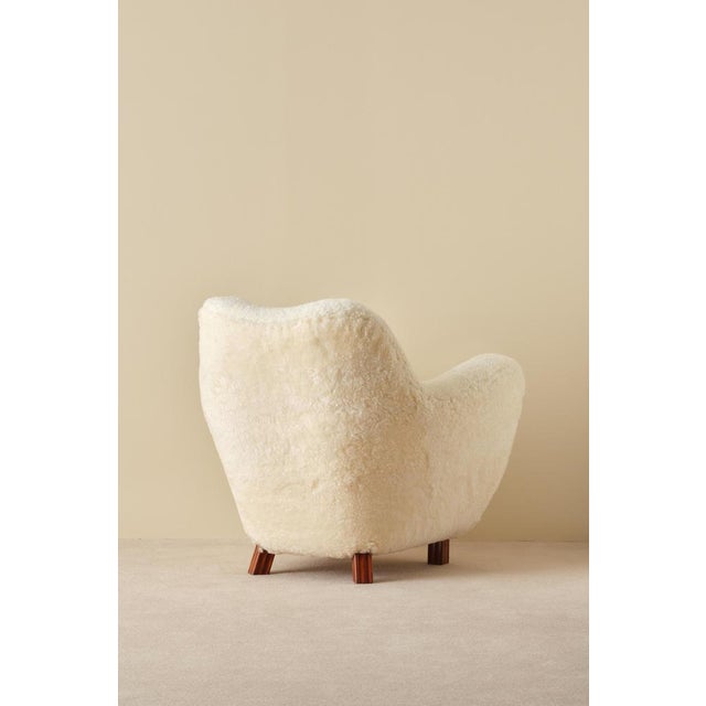 Swedish Sheepskin Easy Chairs, 1950s, Set of 2 | Chairish