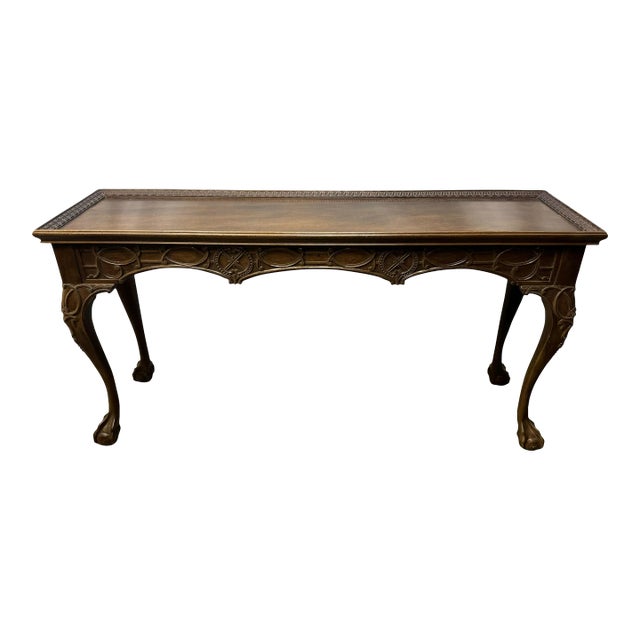 Vintage Henredon Traditional Regency Style Mahogany Console Table ...