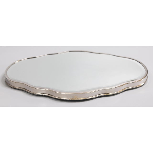 Vintage Silver Plate Mirror Plateau Tray | Chairish