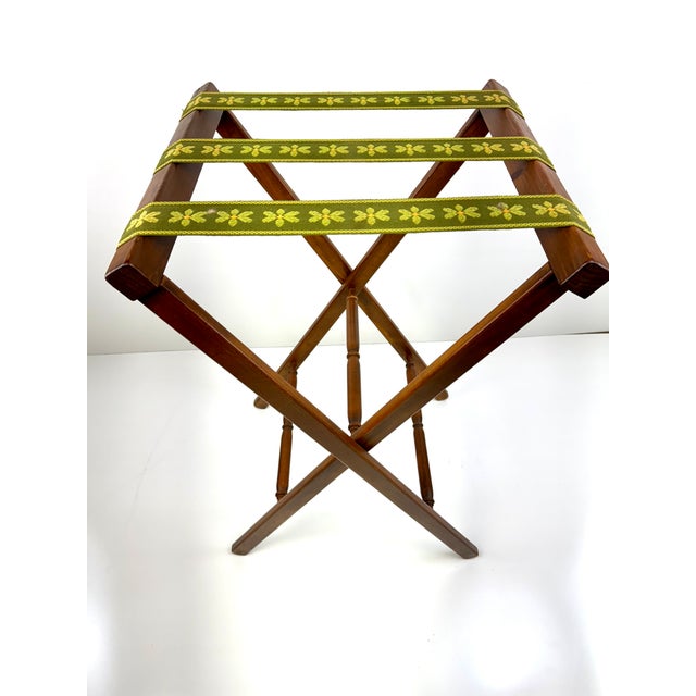 Vintage Mid Century Tall Luggage Rack | Chairish