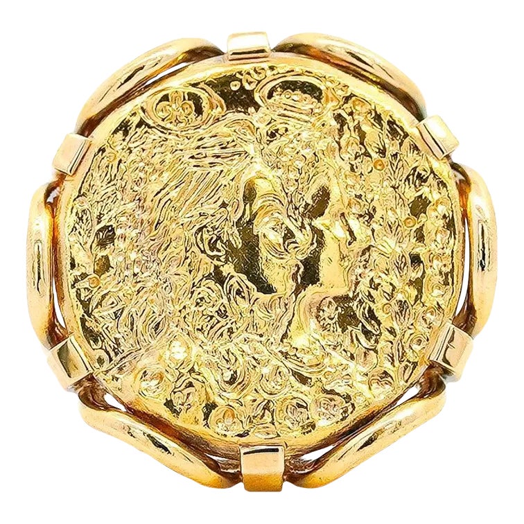 Salvador Dali For Piaget 'Dalí d'Or' 22K Gold Coin Ring in 18K Gold ...