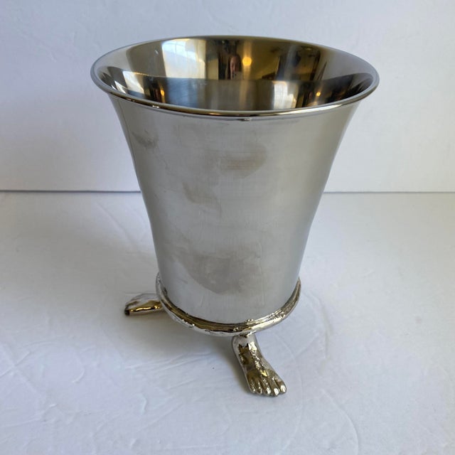 Michael Aram Foot Ice Bucket Hands & Feet Footed Silver Tone Metal Wine ...
