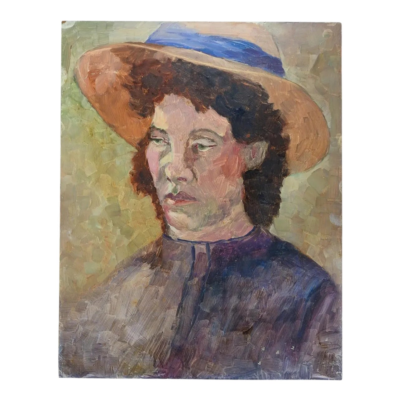 Vintage 1988 Portrait Study Painting | Chairish