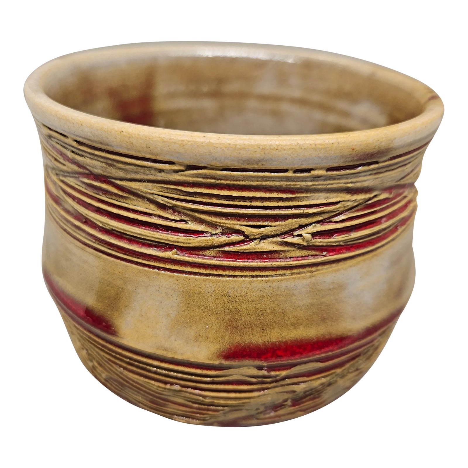 Vintage Iceland Sa Stamped Fat Bowl | Mid-Century Pottery | Made in ...