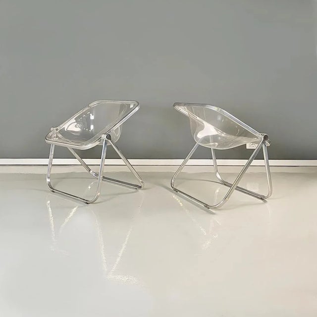 Italian Modern Plona Armchairs attributed to Giancarlo Piretti for ...