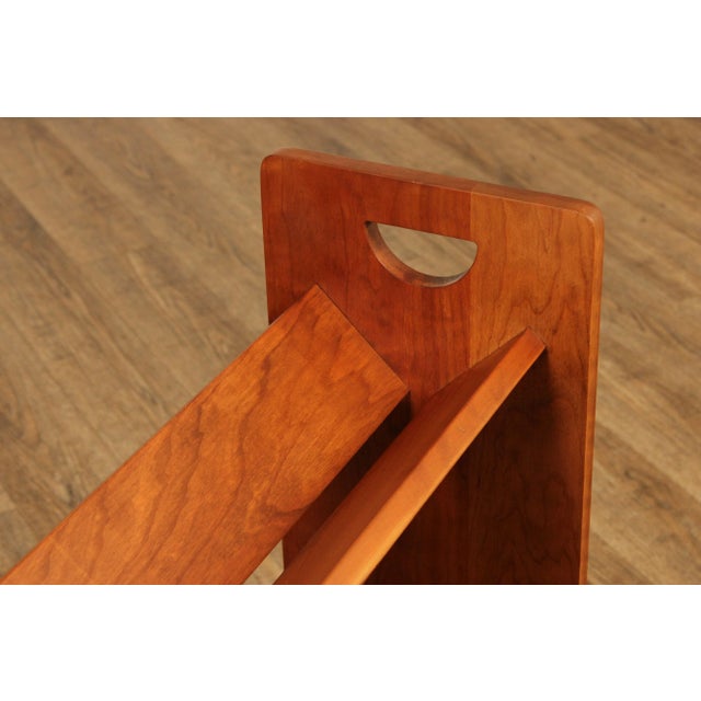 Stickley Mission Collection Cherry Book Trough Magazine Stand | Chairish