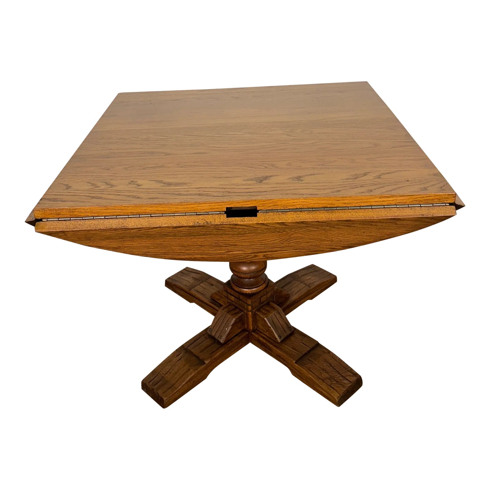 Ranch Oak Game Table | Chairish
