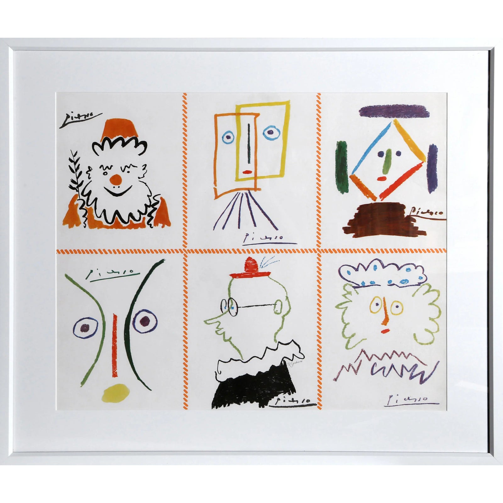 1980s "Portraits" Screen Print After Pablo Picasso | Chairish