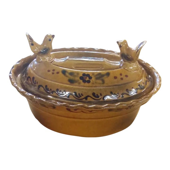 1960s Soufflenheim Alsace Pottery Tureen | Chairish