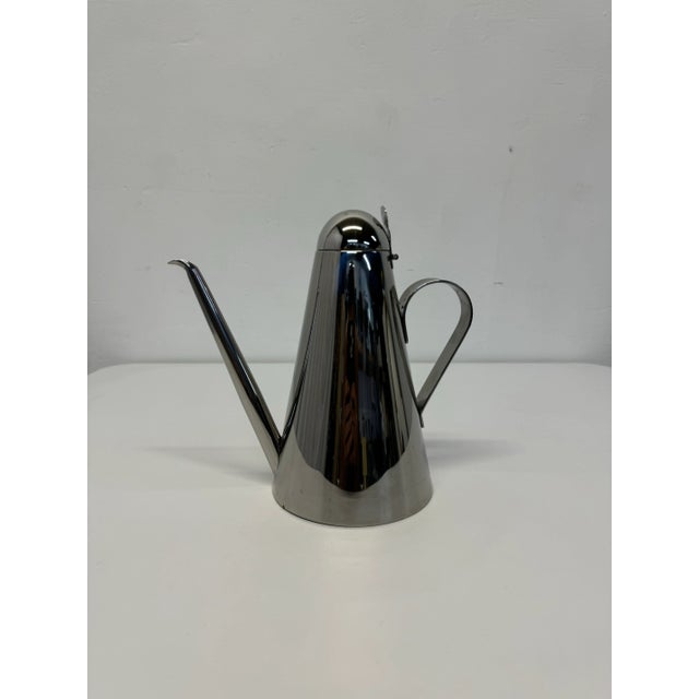 Cerutti Italy Tea, Coffee Pot, Carafe, Vessel in Stainless Steel, 1980s ...