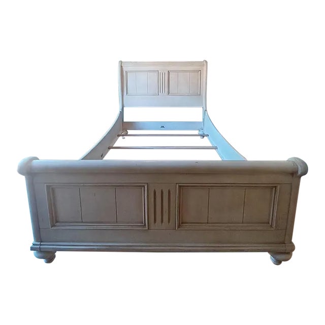Distressed sleigh bed store