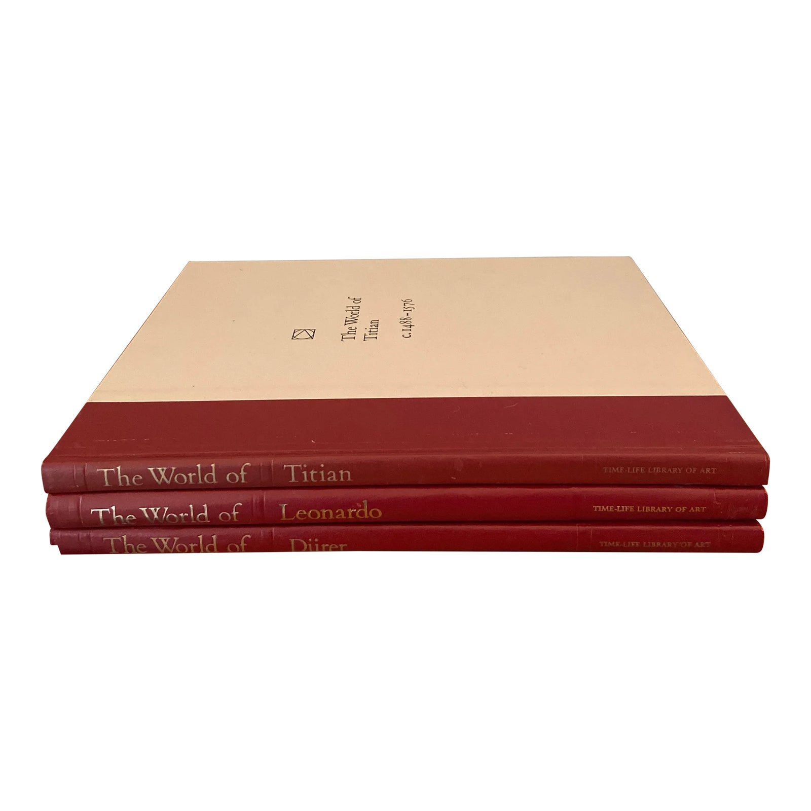 Vintage Time Life Library of Art Books With Red and Cream Bindings ...