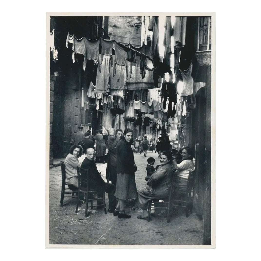 Erich Andres, Naples: People Sitting on the Streets, Italy, 1950s ...