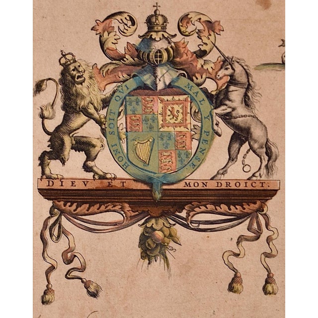 Ireland: A Framed 17th Century Hand-Colored Map by Jan Jannson, 1640 ...